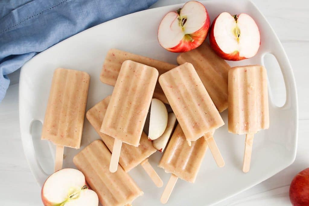 Easy Apple Popsicles with Yogurt - Zest and Flour